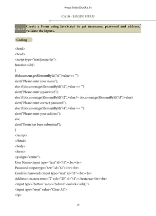 11th Std Computer Application Practical English Medium -www.tntextbooks ...