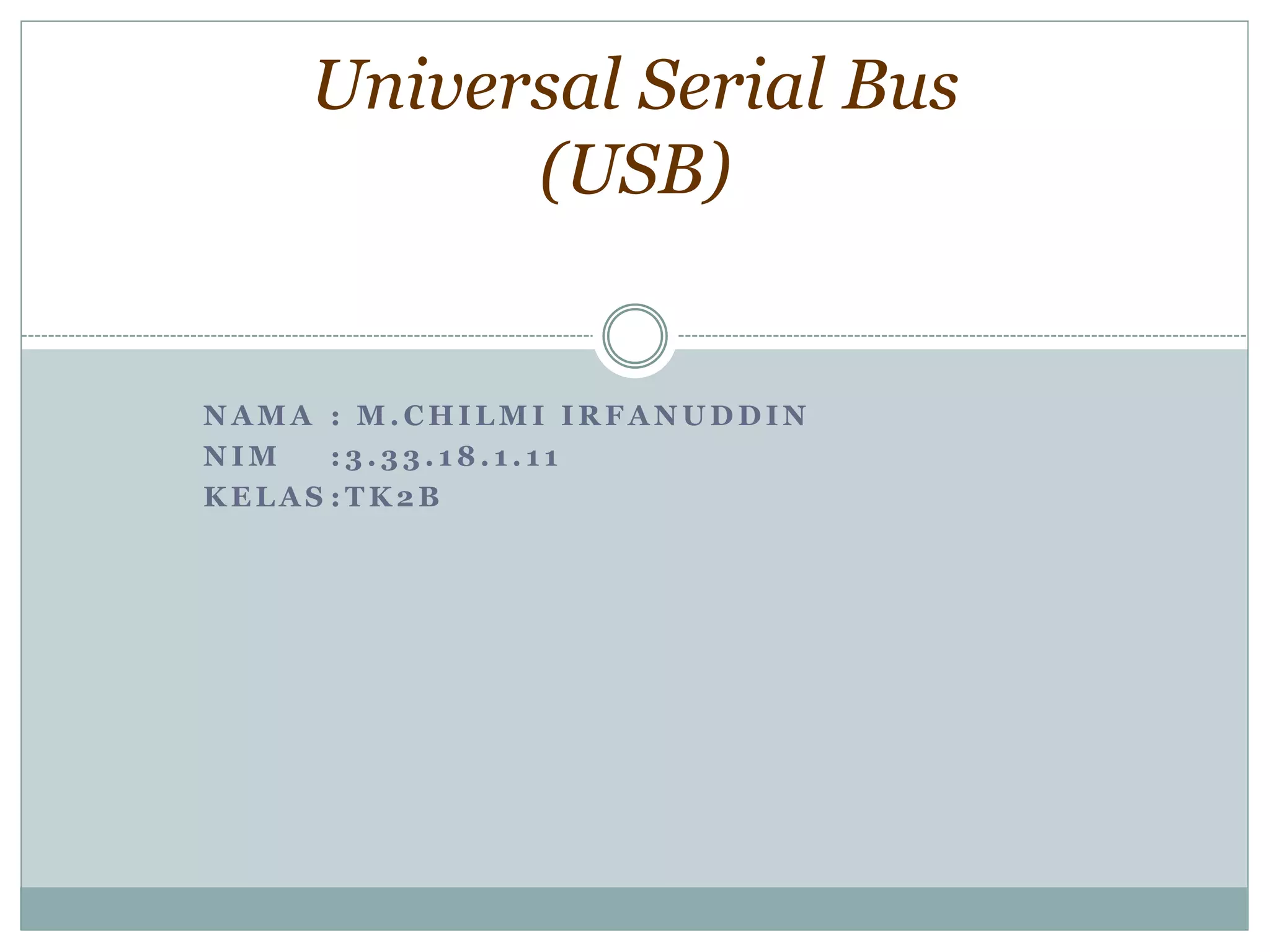 Pengertian port USB | PPT