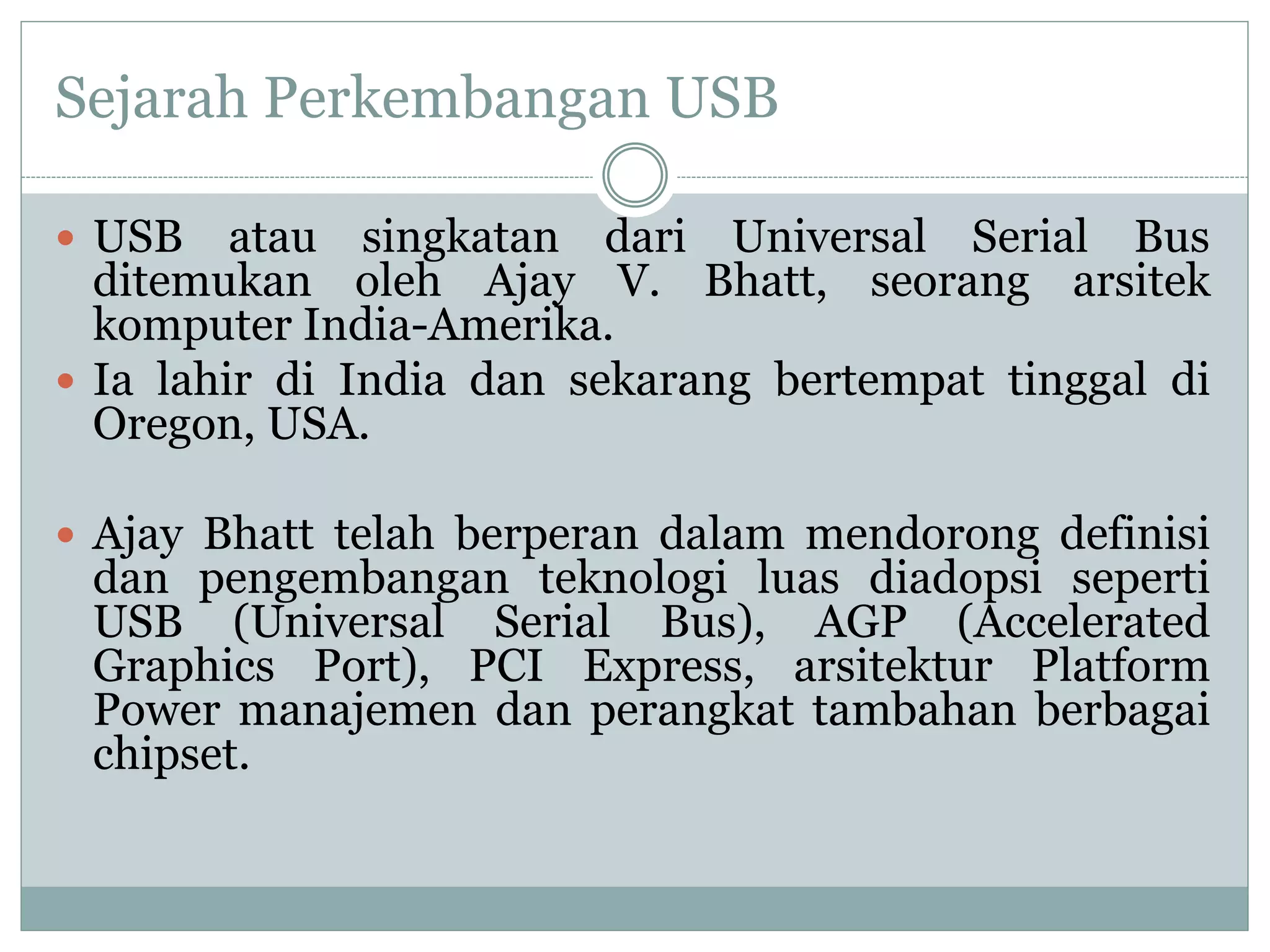 Pengertian port USB | PPT