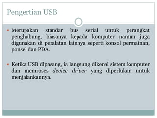 Pengertian port USB | PPT