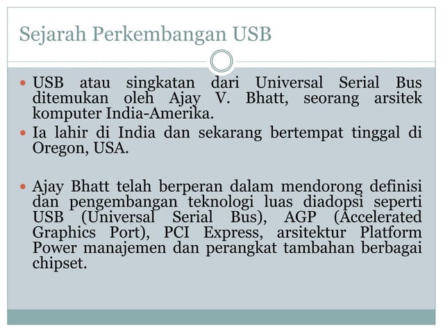 Pengertian port USB | PPT