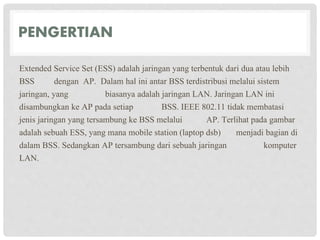Jaringan Wireless Mode ESS | PPTX