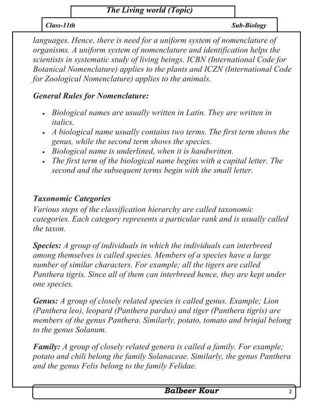 The Living World 11TH BIOLOGY | PDF