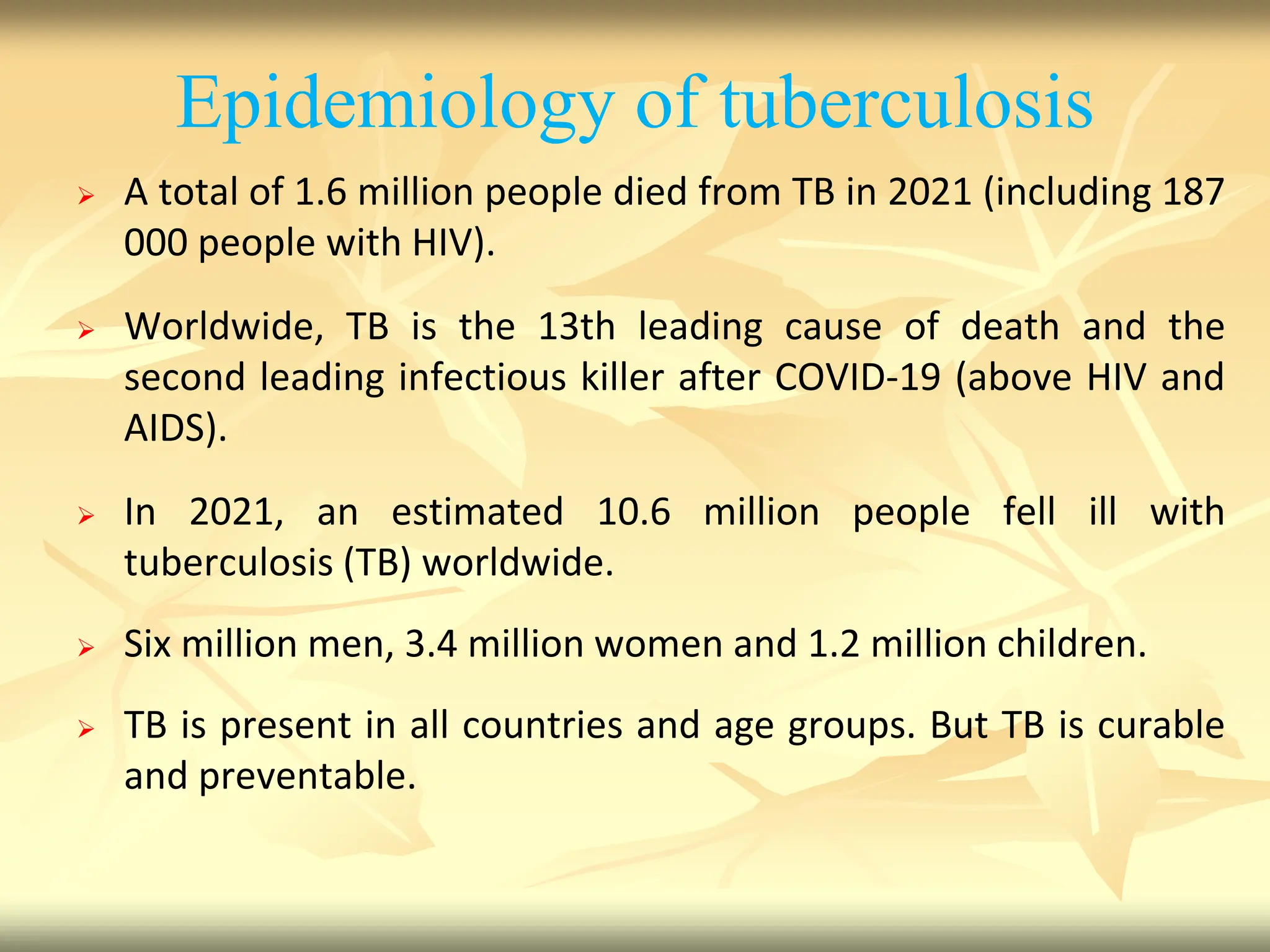 The eleven lectures of the Tuberculosis.ppt