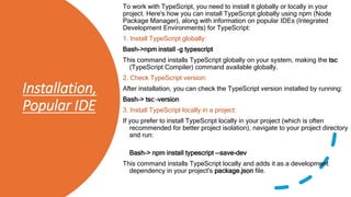 11_typescript.pptx for north south university course cse425 | PPT