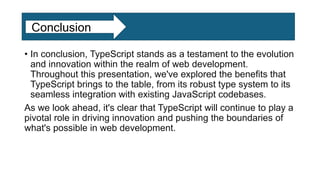 11_typescript.pptx for north south university course cse425 | PPT