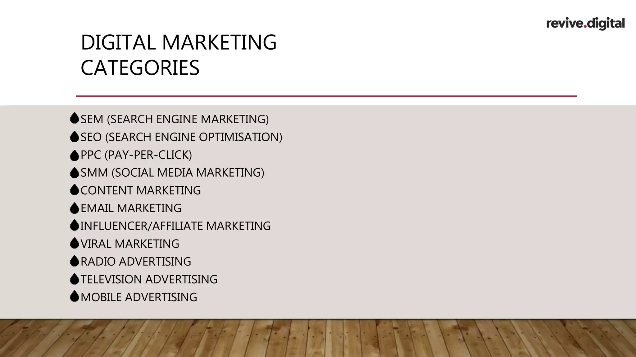11 types of digital marketing ppt | PPTX