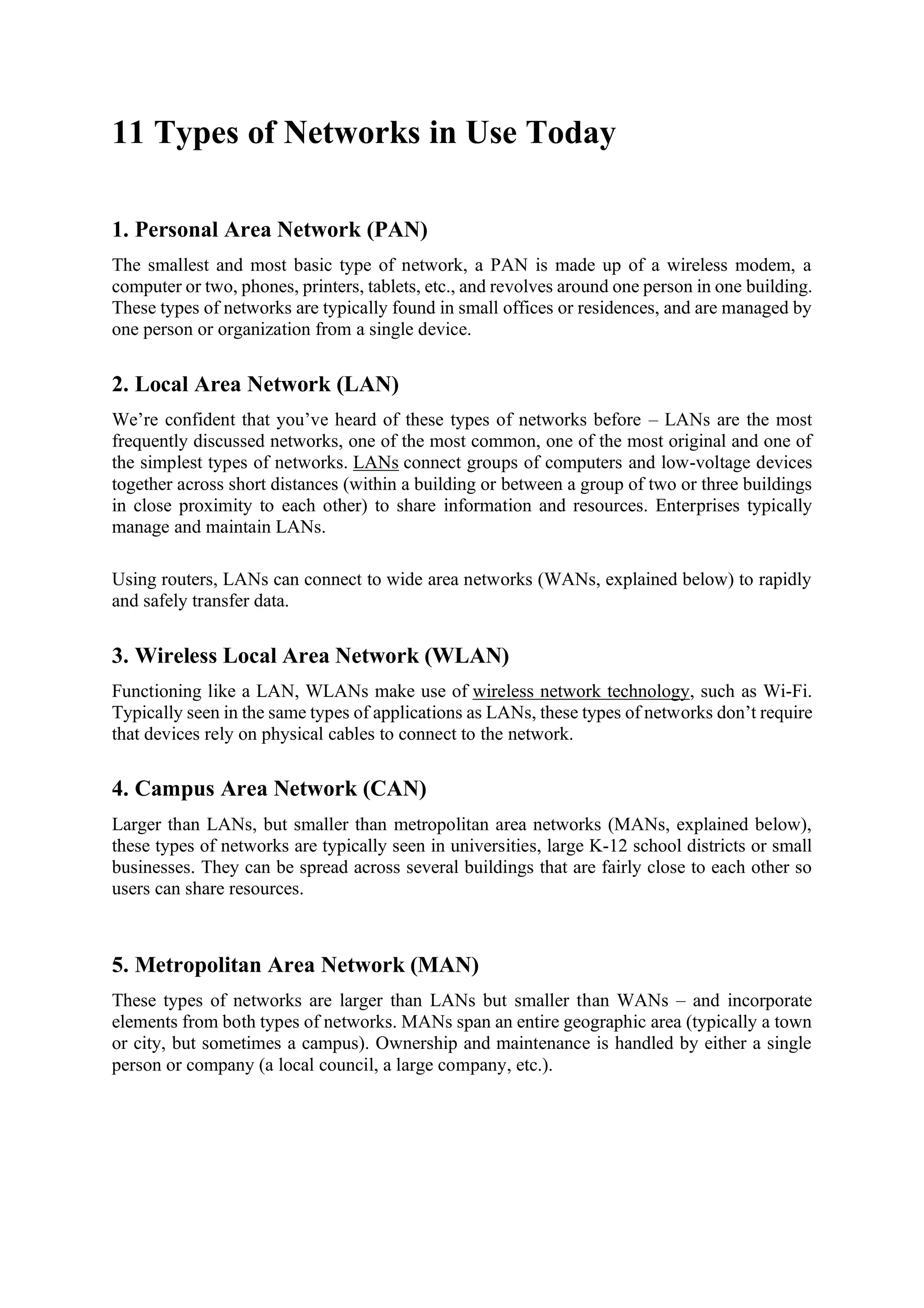 11 Types of Networks in Use Today.pdf