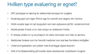 Evaluering del1 | PDF