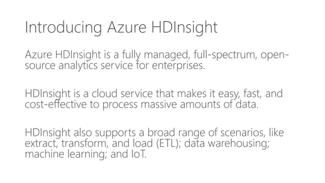 Using Machine Learning with HDInsight | PPT