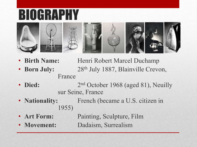 11VA Theory - Marcel Duchamp | PPTX