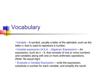 variables_expressions | PPT