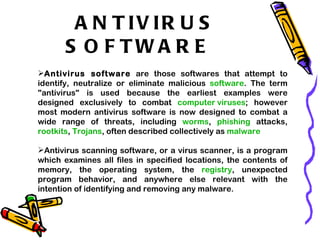 11 virus vs. antivirus | PPT | Operating Systems | Computer Software and Applications