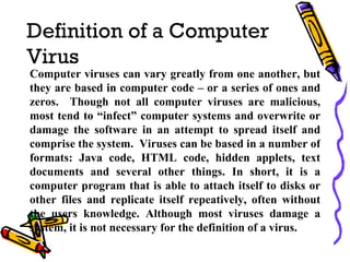 11 virus vs. antivirus | PPT | Operating Systems | Computer Software ...
