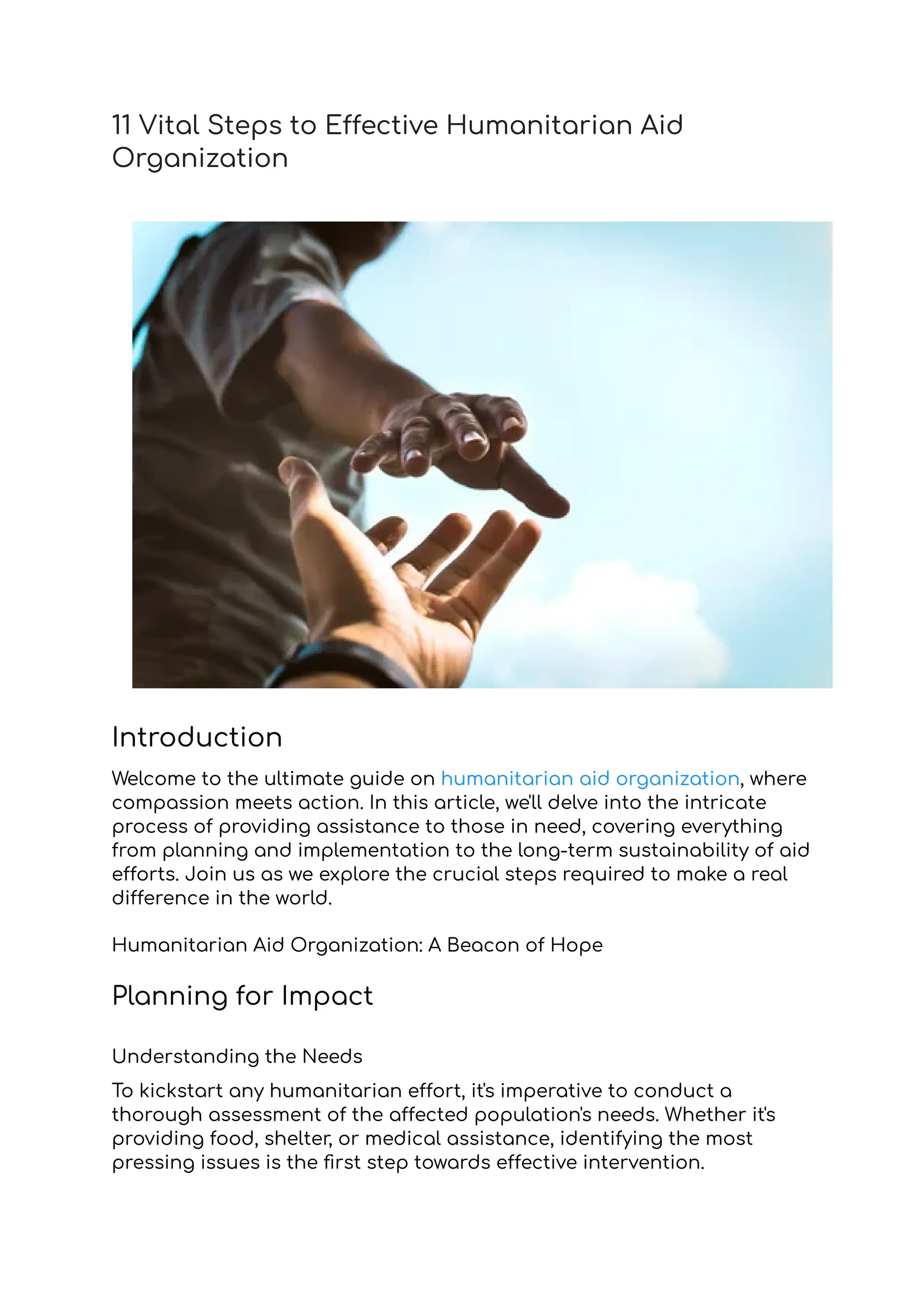 11 Vital Steps to Effective Humanitarian Aid Organization.pdf