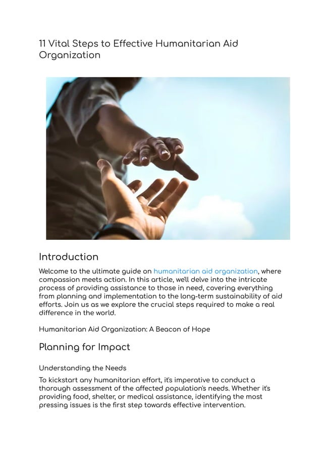 11 Vital Steps to Effective Humanitarian Aid Organization.pdf