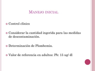 Agua blanca del Códex y litargirio, como fuentes de intoxicación con ...