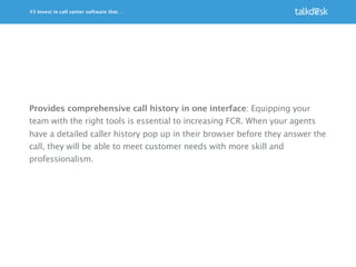 11 Ways to Help You Improve First Call Resolution | PDF