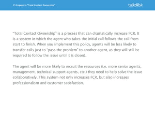 11 Ways to Help You Improve First Call Resolution | PPT