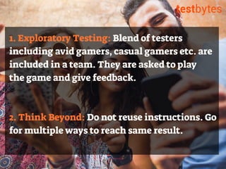 11 ways you can find bugs in game testing | PPT