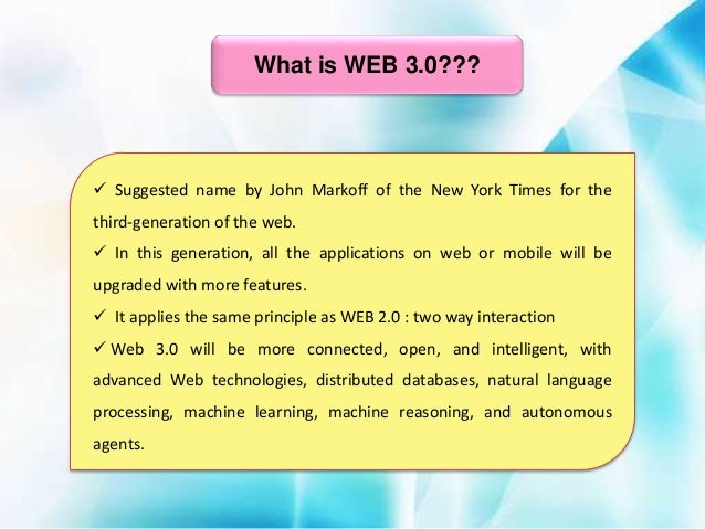 11 web 2.0 and 3.0