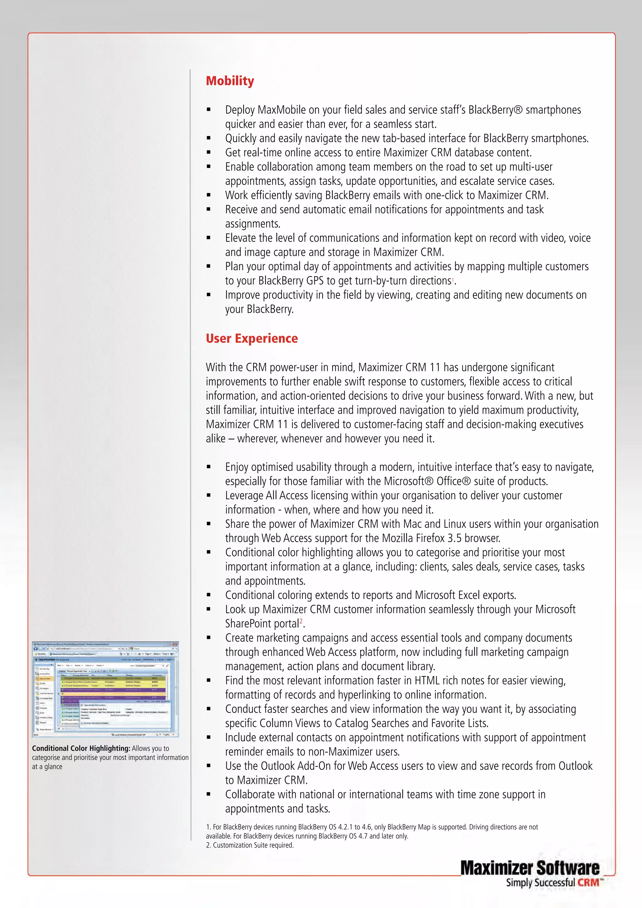 What's New in Maximizer CRM 11? | PDF