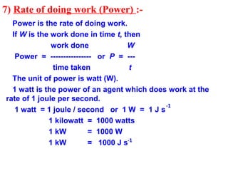 Work And Energy Class 9