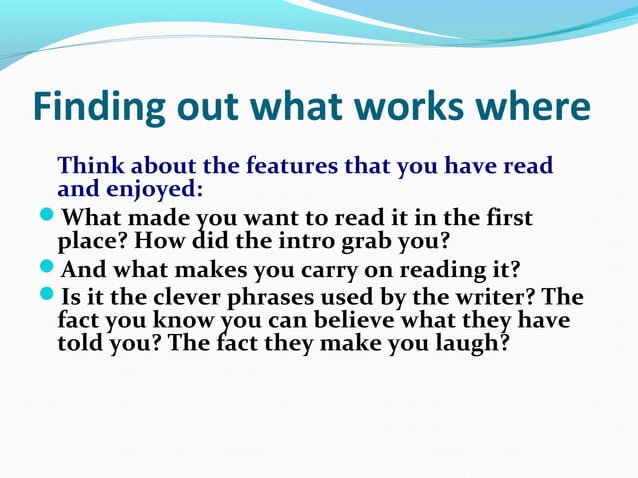 11write a-good-feature-articlelk | PPT