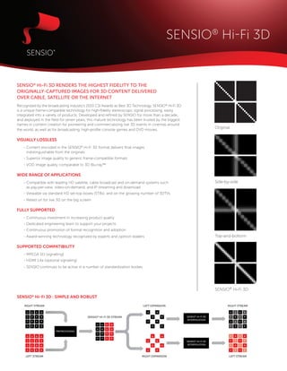 SENSIO Hi-Fi 3D | PDF