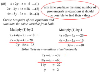 11 X1 T01 08 Simultaneous Equations (2010) | PPT