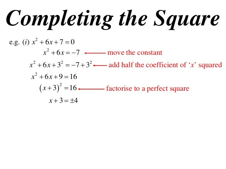 11 X1 T01 09 Completing The Square (2010)