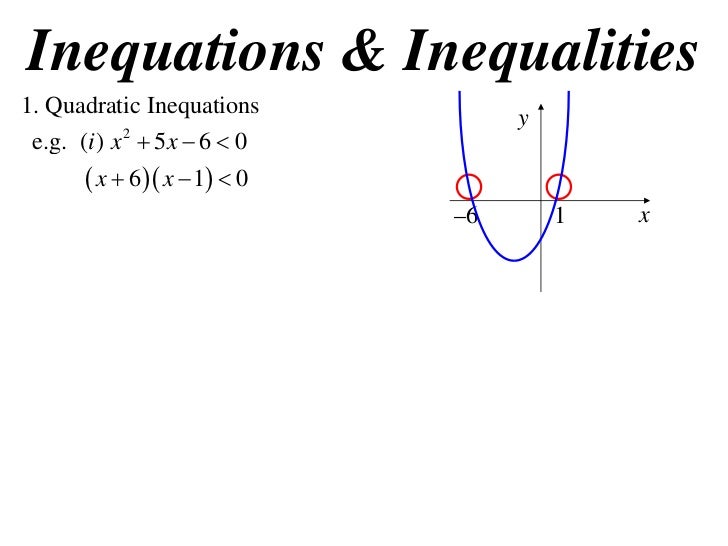 11 X1 T03 01 inequations and inequalities (2010)