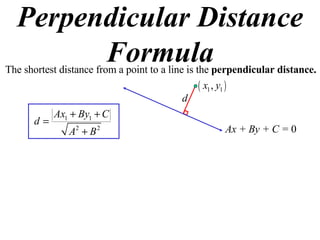 11 X1 T05 05 Perpendicular Distance | PPT