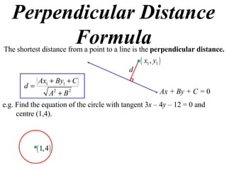 11 X1 T05 05 Perpendicular Distance | PPT