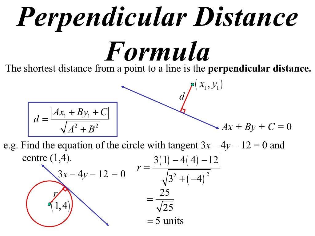 11 X1 T05 05 Perpendicular Distance
