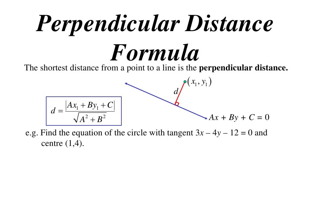 11X1 T06 05 perpendicular distance (2011)