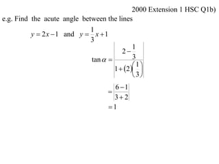 11X1 T07 03 angle between two lines (2011) | PDF