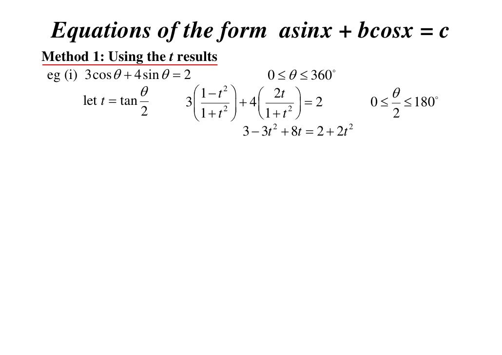 11X1 T07 07 asinx + bcosx = c (2011)