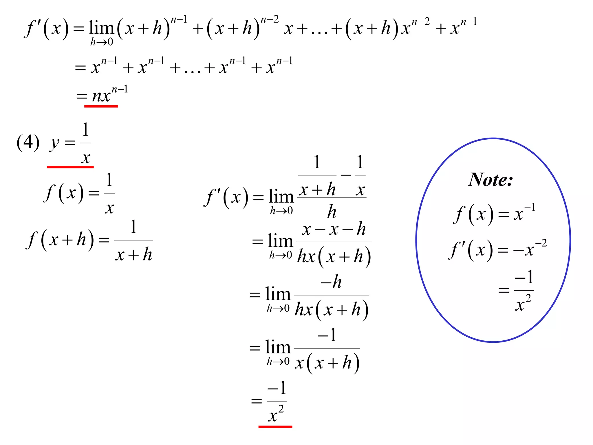 11X1 T09 03 rules for differentiation (2011) | PPT | Free Download