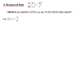 11 x1 t09 06 quotient & reciprocal rules (2013) | PPT