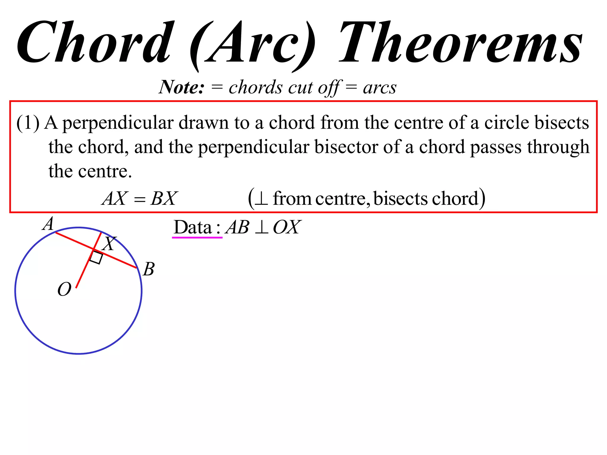 11X1 T13 01 definitions & chord theorems (2011) | PPT