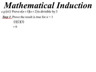 mathematical induction | PPT