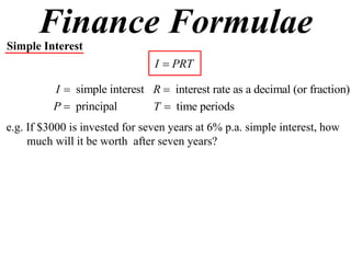 11 x1 t14 13 finance formulas (2013) | PPT