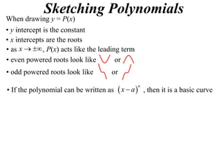 11 x1 t15 02 sketching polynomials (2013) | PPT