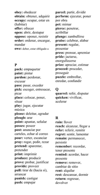 11 x21verbos irregulares y regulares | DOC