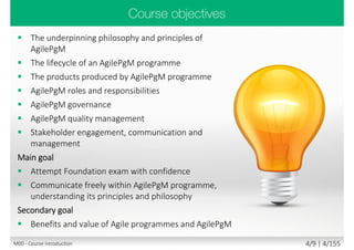 AgilePgM® - Agile Programme Management - Foundation | PDF
