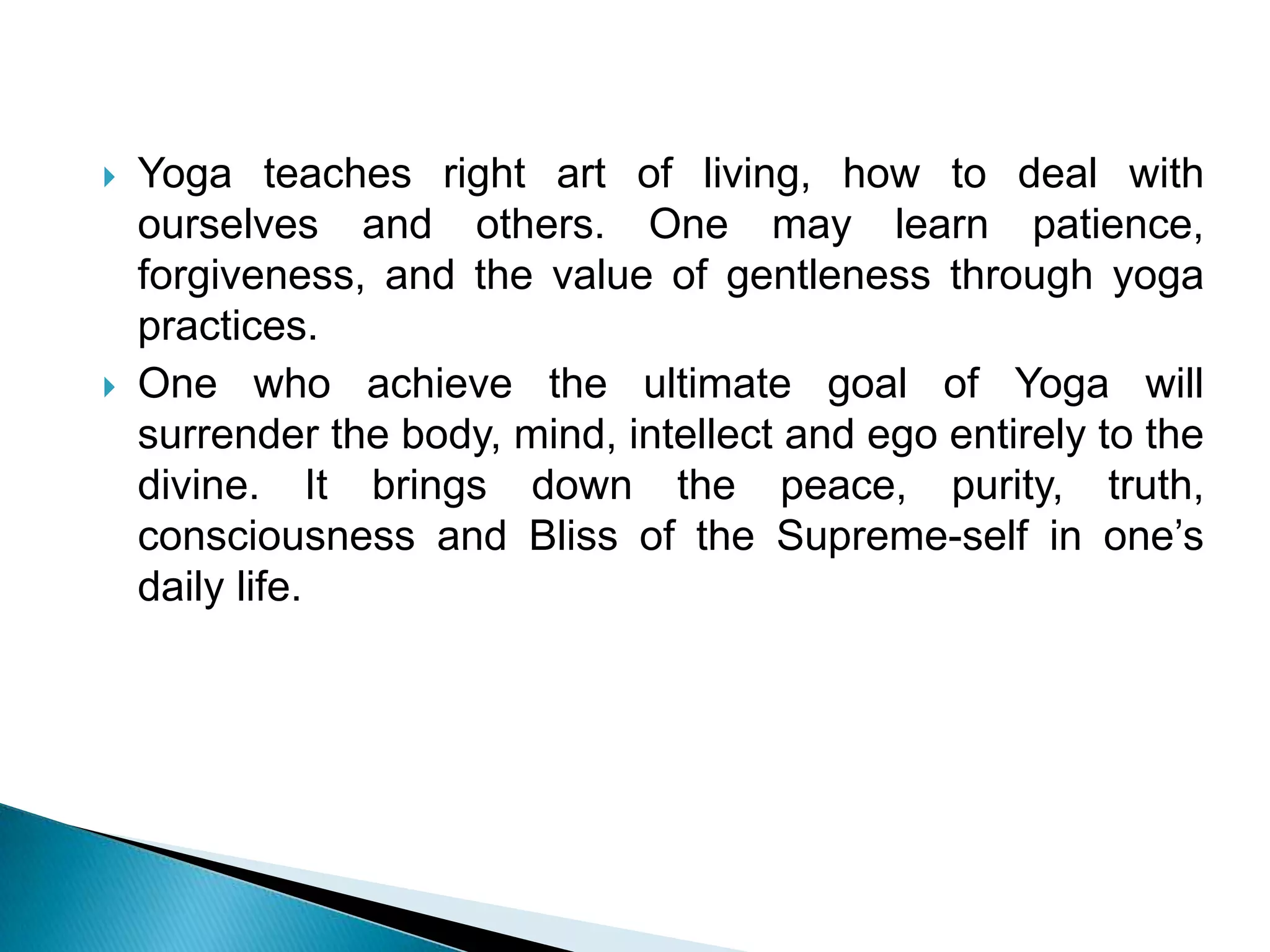 Yoga Presentation | PPTX