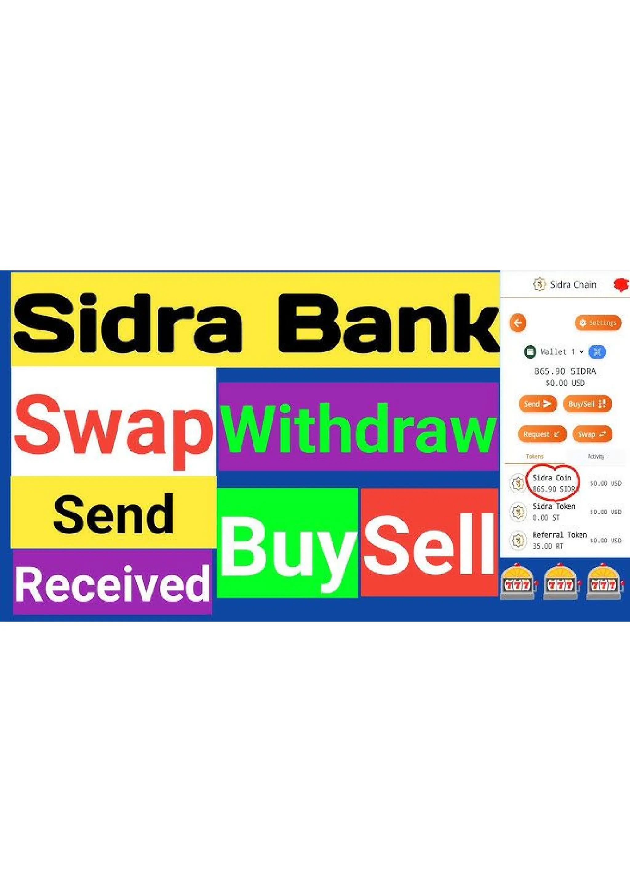 How To Sell Sidra Bank Tokens In The Sidra Chain Wallet | PDF