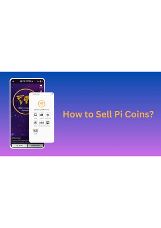 How To Sell Pi Coins In The Pi Browser App | PDF