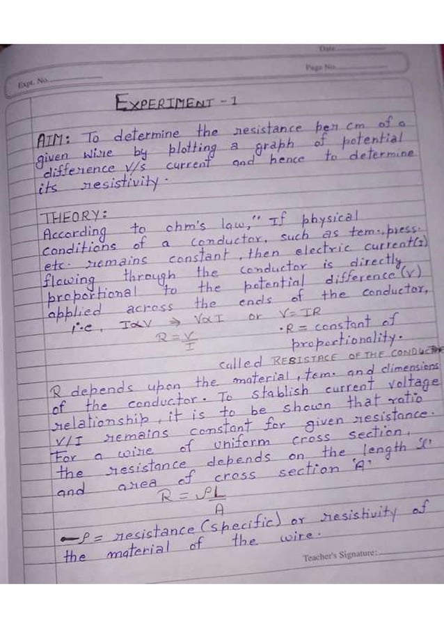 Physics Practical File Class 12 Govind Gupta | PDF